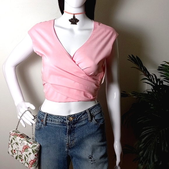 Tops | 10 Cotton Wrapped Top | Poshmark